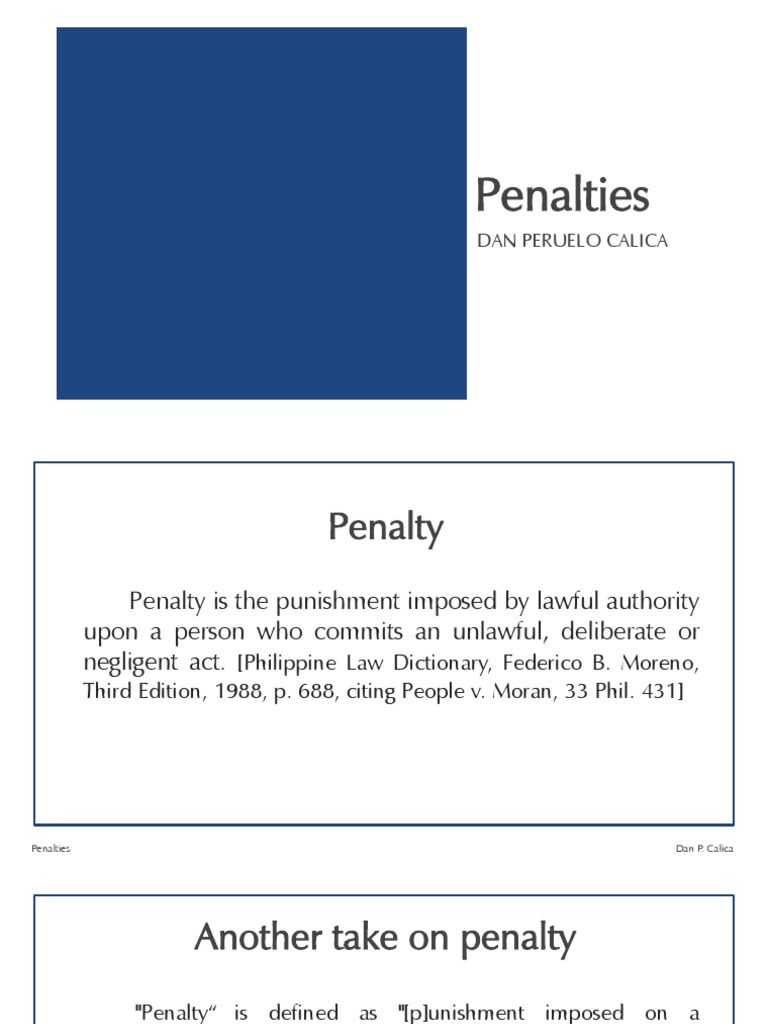 Penalties | PDF | Sentence (Law) | Capital Punishment