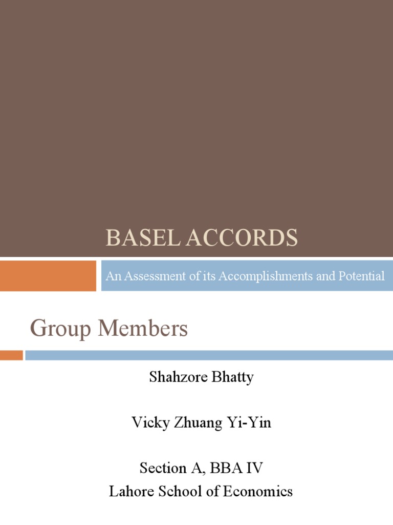 Basel Accords: An Assessment of Its Accomplishments and Potential | PDF ...