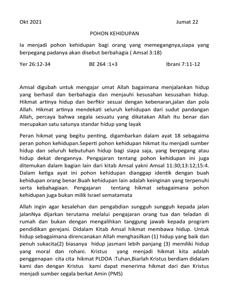 The Tree of Life | PDF