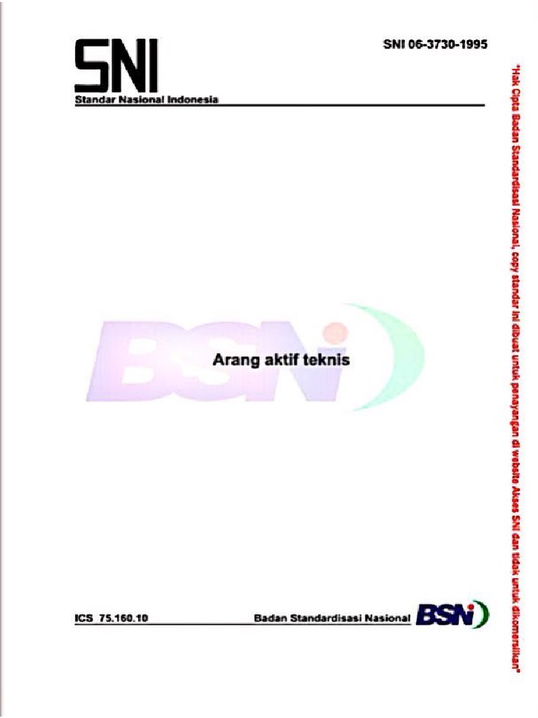 Sni Karbon Aktif | PDF