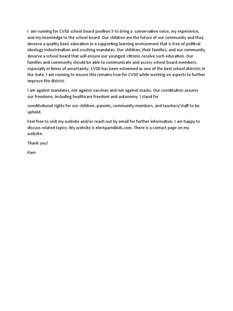 Pam Orebaugh Statement | PDF