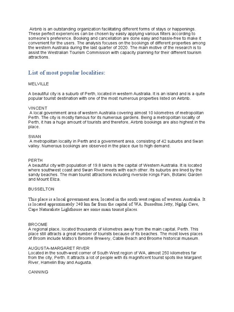 Airbnb Is An Outstanding Organization Facilitating Different Forms of ...