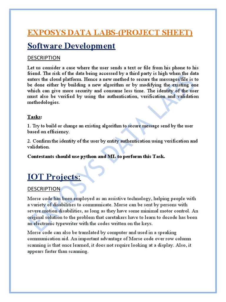 Project Sheet2 | PDF | Communication | Computing