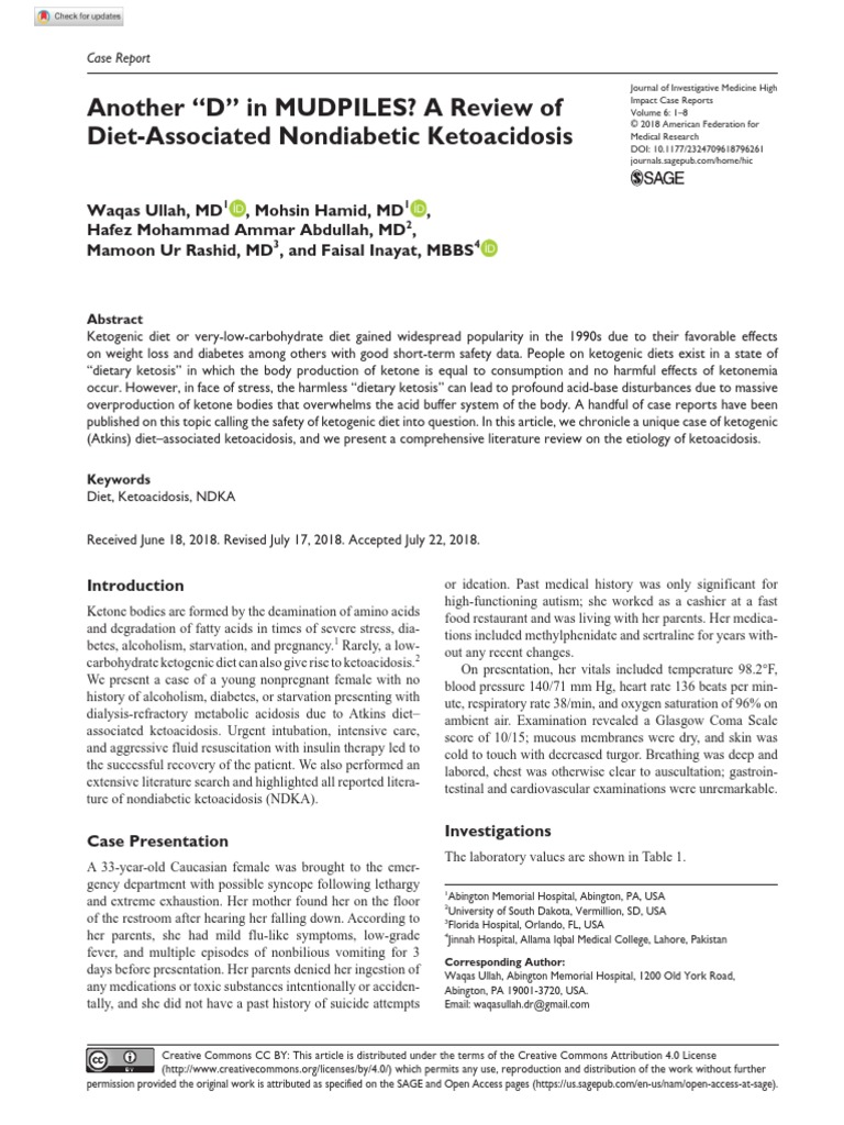 Another D in MUDPILES | Download Free PDF | Ketosis | Physiology