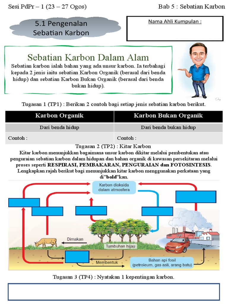 Bab 5 Sebatian Karbon (Tingkatan 5) | PDF