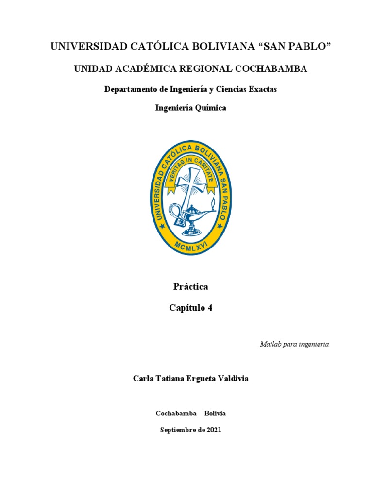 Ejercicios Cap 4 Matlab | PDF | Métodos y materiales de enseñanza