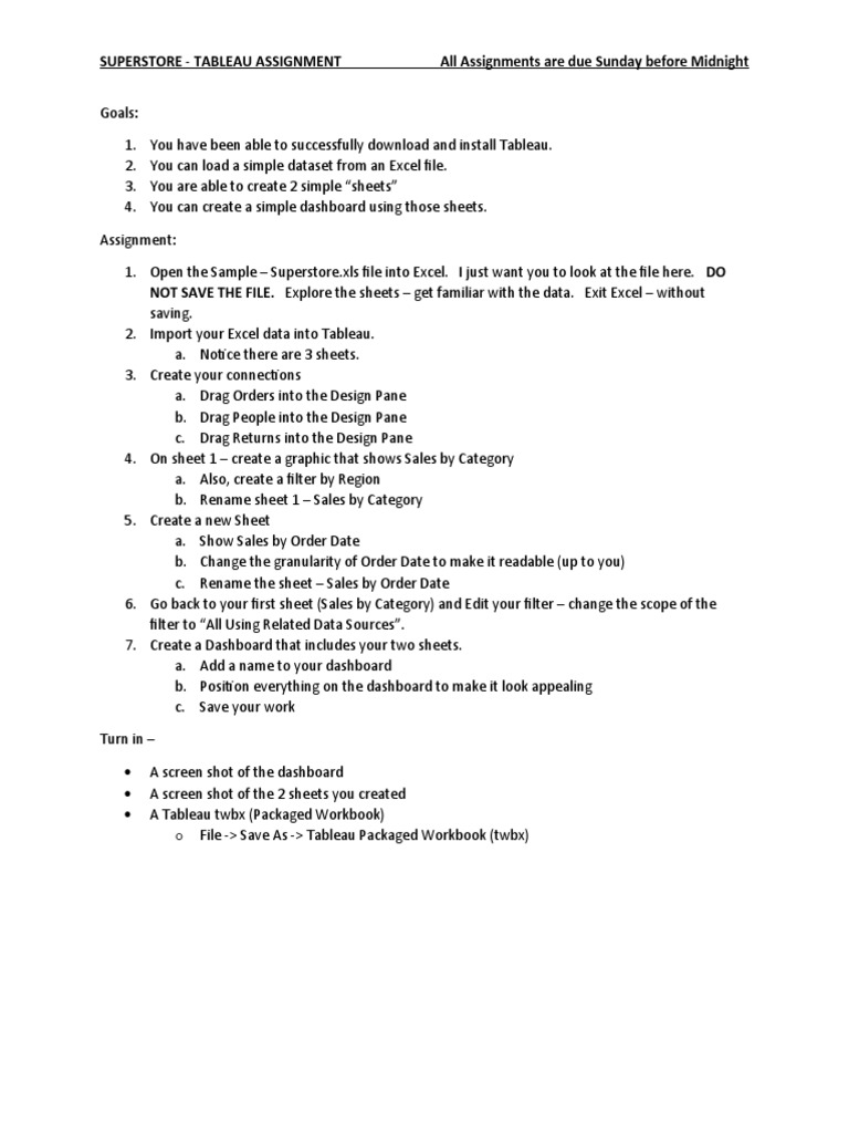 2 ASSIGNMENT 2 (Beginning Superstore) | PDF