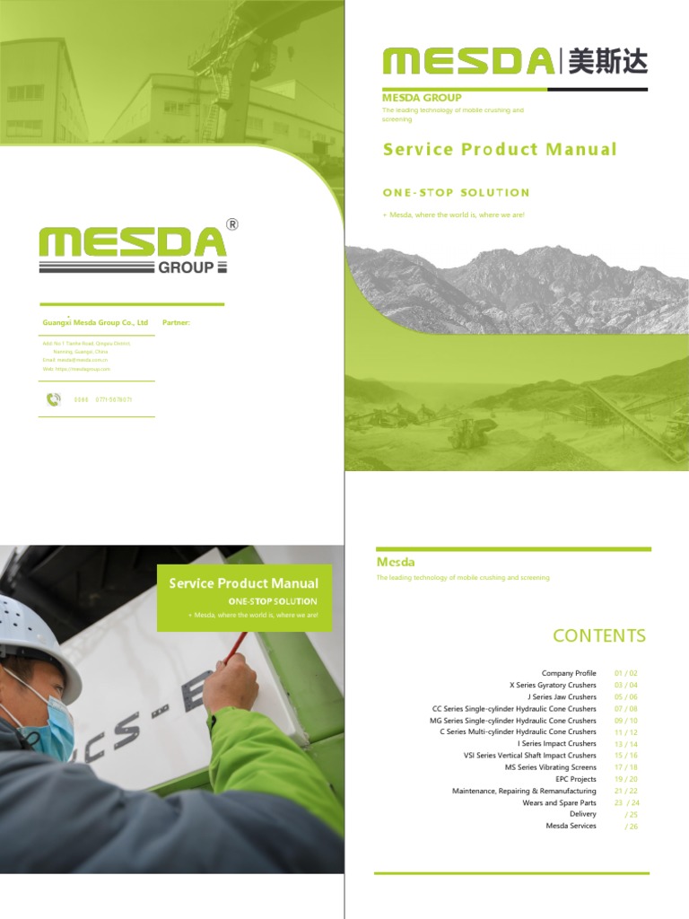Mesda Group: Mobile Crushing Solutions | PDF | Manufactured Goods ...