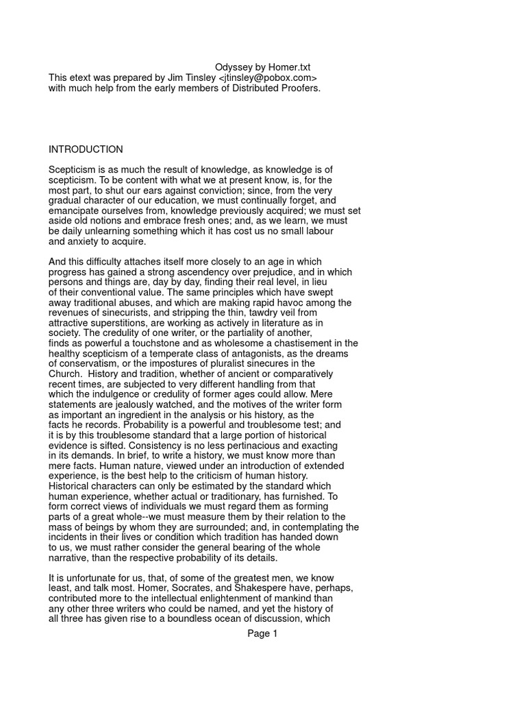 Odyssey by Homer | Homer | Poetry | Free 30-day Trial | Scribd