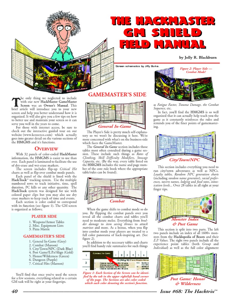 The Hacksmater GM Shield Field Manual | PDF | Role Playing Games | Gaming