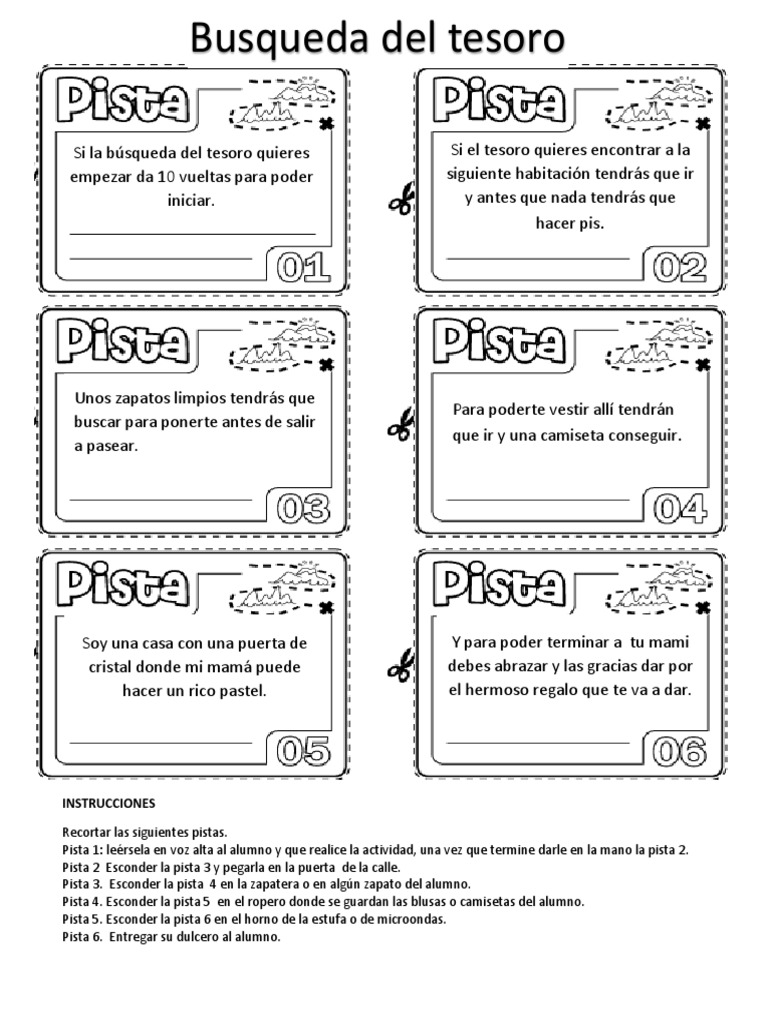 Búsqueda del Tesoro para Niños | PDF