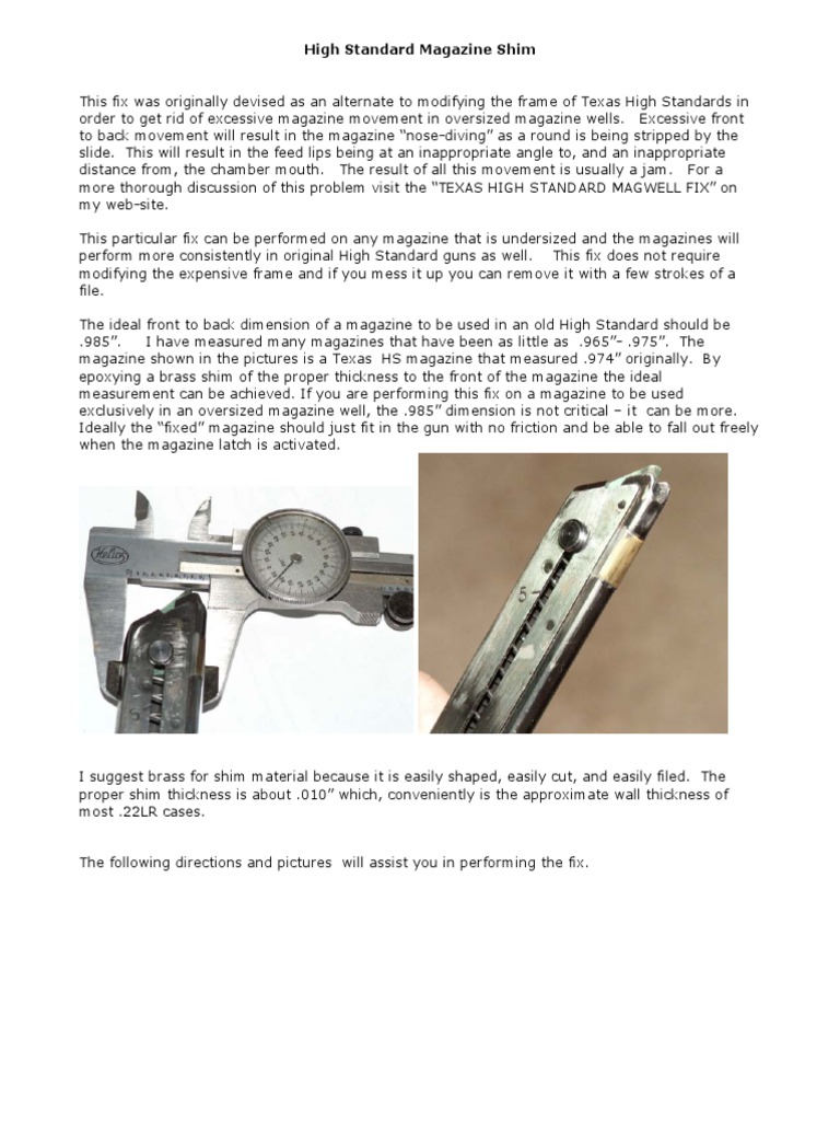 High Standard-Magazines | Download Free PDF | Industrial Processes ...