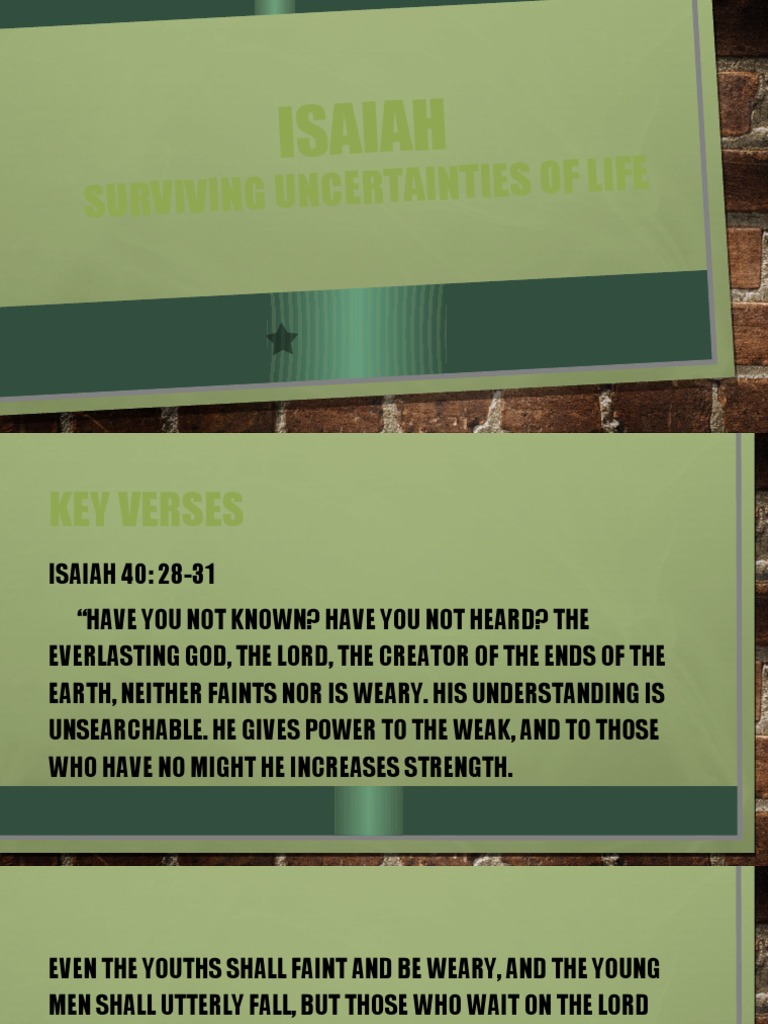 ISAIAH | PDF | Isaiah | Christian Belief And Doctrine