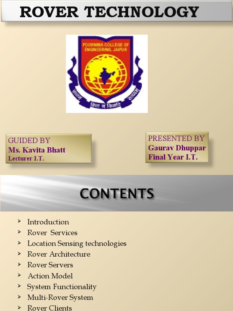 Rover Technology | PDF | Server (Computing) | Interface (Computing)