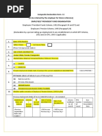 Sample Filled EPF Composite Declaration Form 11 | PDF | Access Control ...