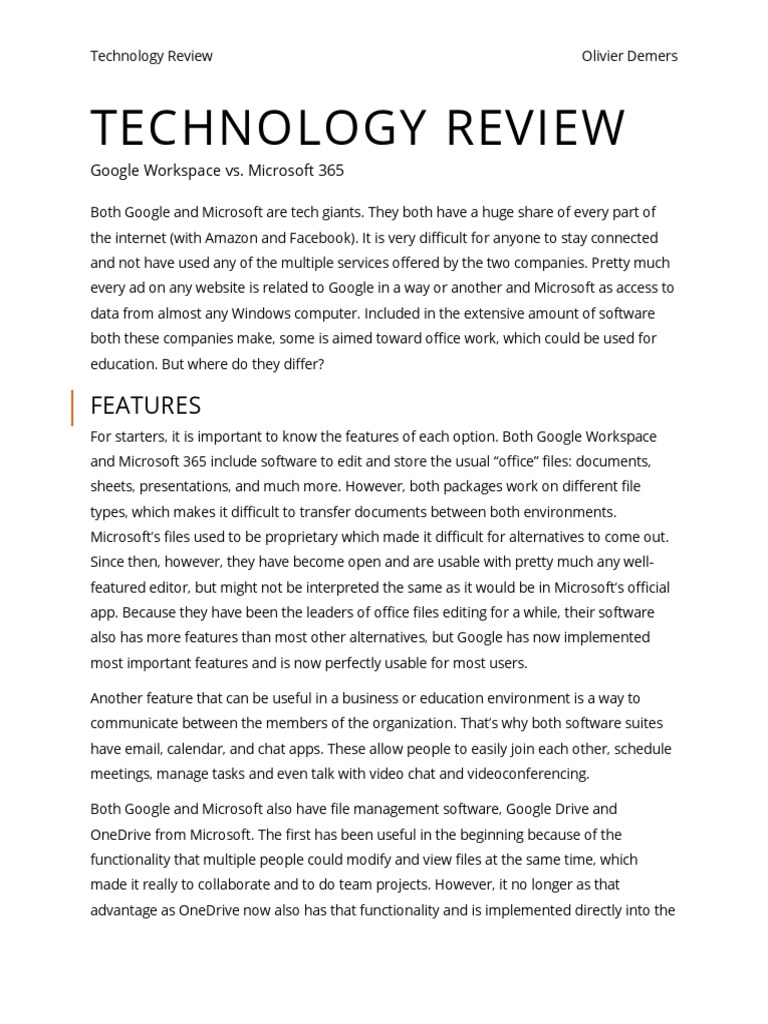 Tech Review | PDF | Web Application | Software