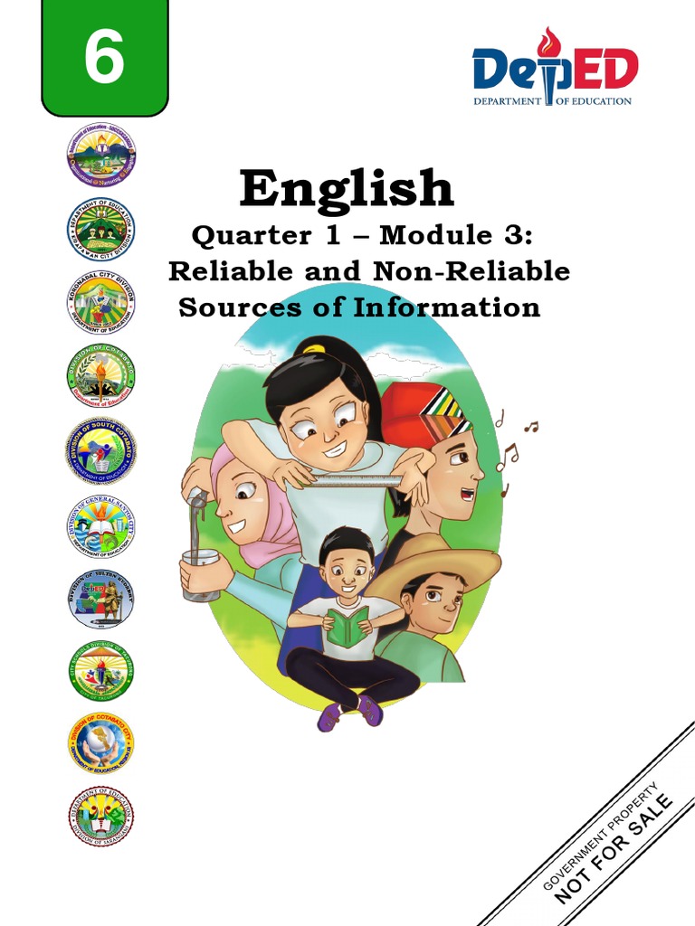 English: Quarter 1 - Module 3: Reliable and Non-Reliable Sources of ...
