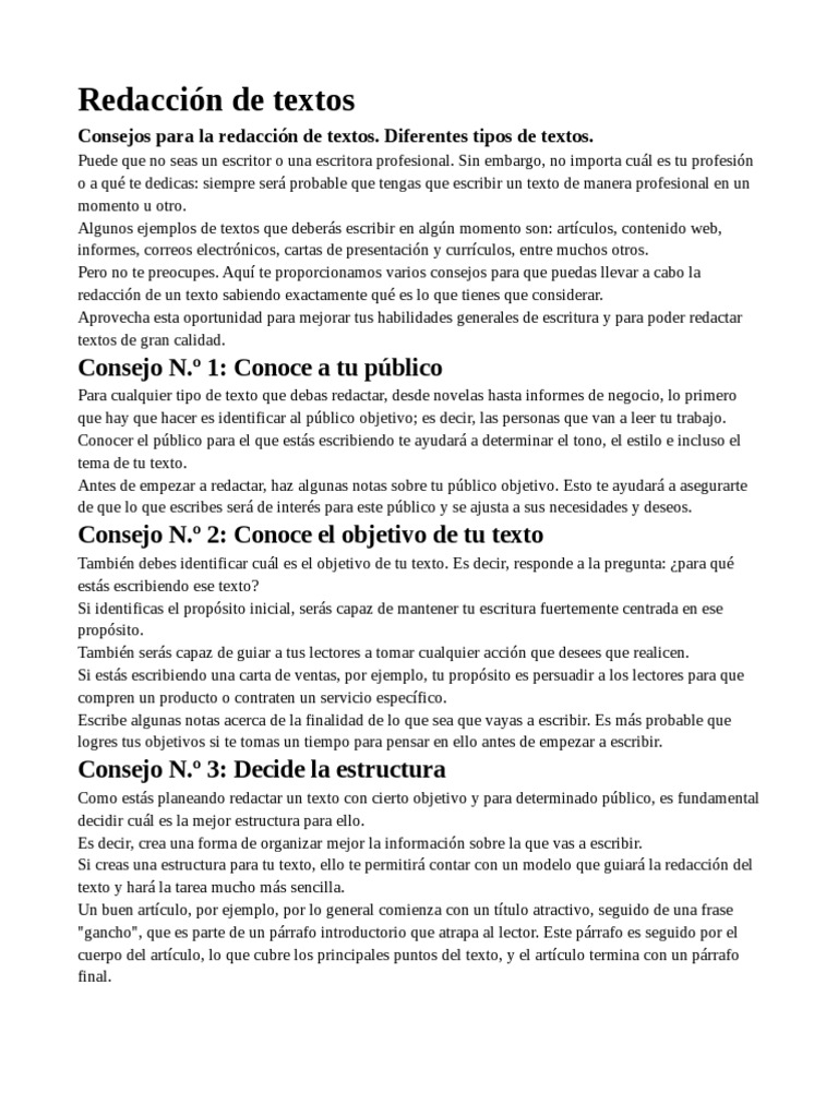 Redacción de Textos | PDF | Verbo | Sustantivo