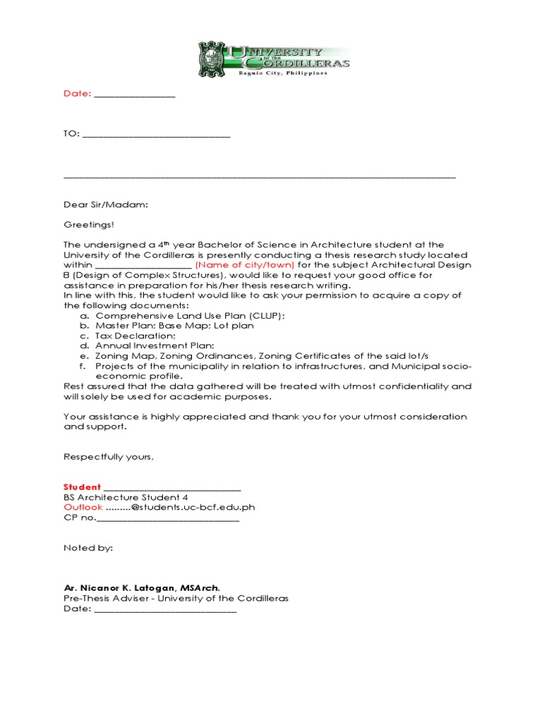 Sample Request Letter For Legal | PDF