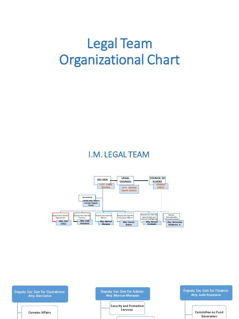 Legal Team Organizational Chart | PDF | Government