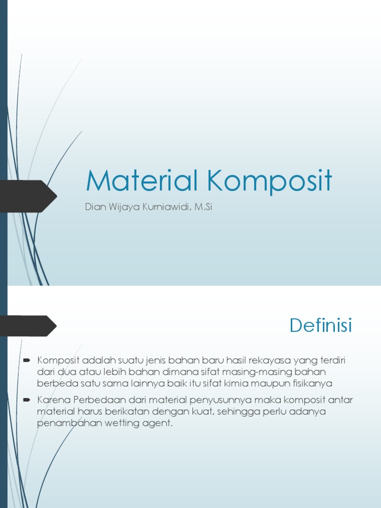 Material Komposit | PDF | Teknologi & Rekayasa