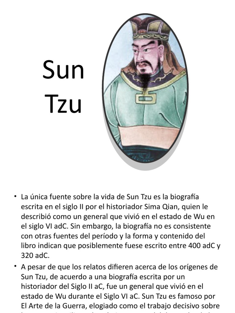 Biografía de Sun Tzu: General y Estratega | PDF | Historia