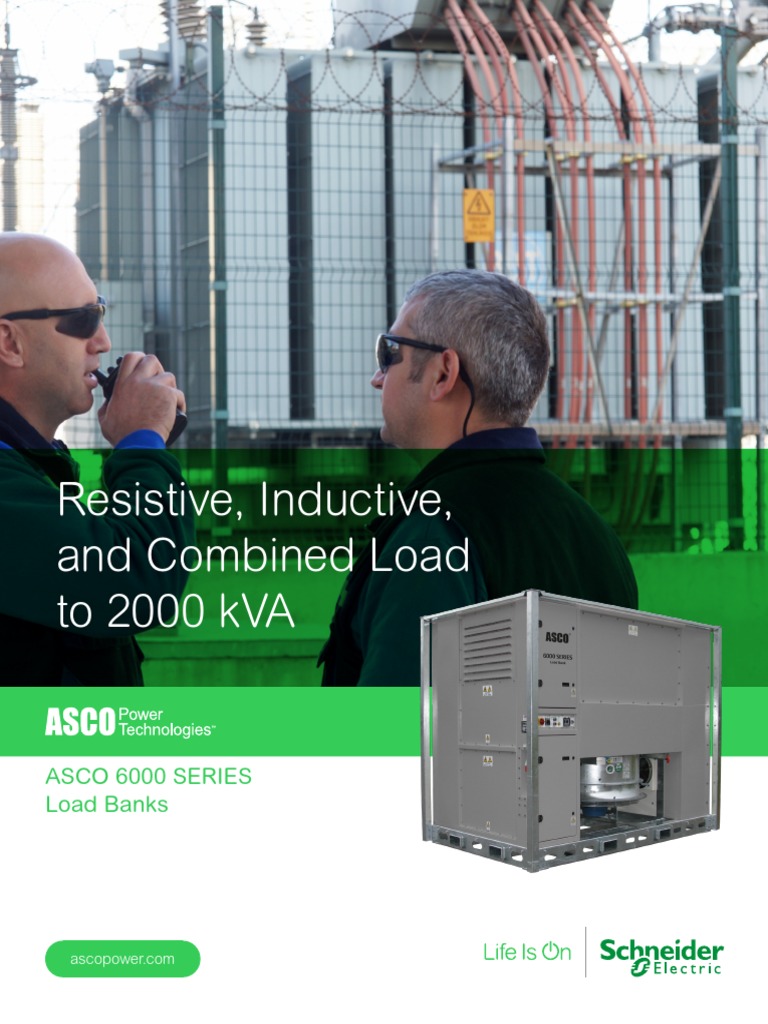 Resistive, Inductive, and Combined Load To 2000 kVA: Asco 6000 Series ...