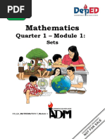 MATH Grade 7 Quarter 1 Module 1 Week 1 | PDF | Empty Set | Set ...