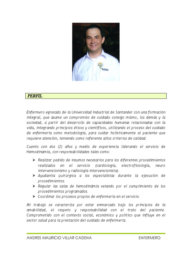 Andres Villar | PDF | Enfermería | Ciencias de la Salud