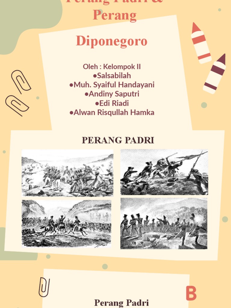 Perang Padri & Perang Diponegoro by Kelompok I | PDF