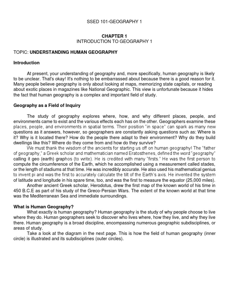 Understanding Human Geography | PDF | Geography | Map