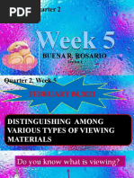 English: Quarter 2 Distinguishing Among Various Types of Viewing ...