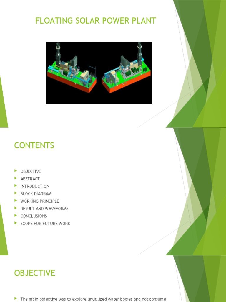 Floating Solar Power Plant | PDF | Solar Power | Photovoltaic System