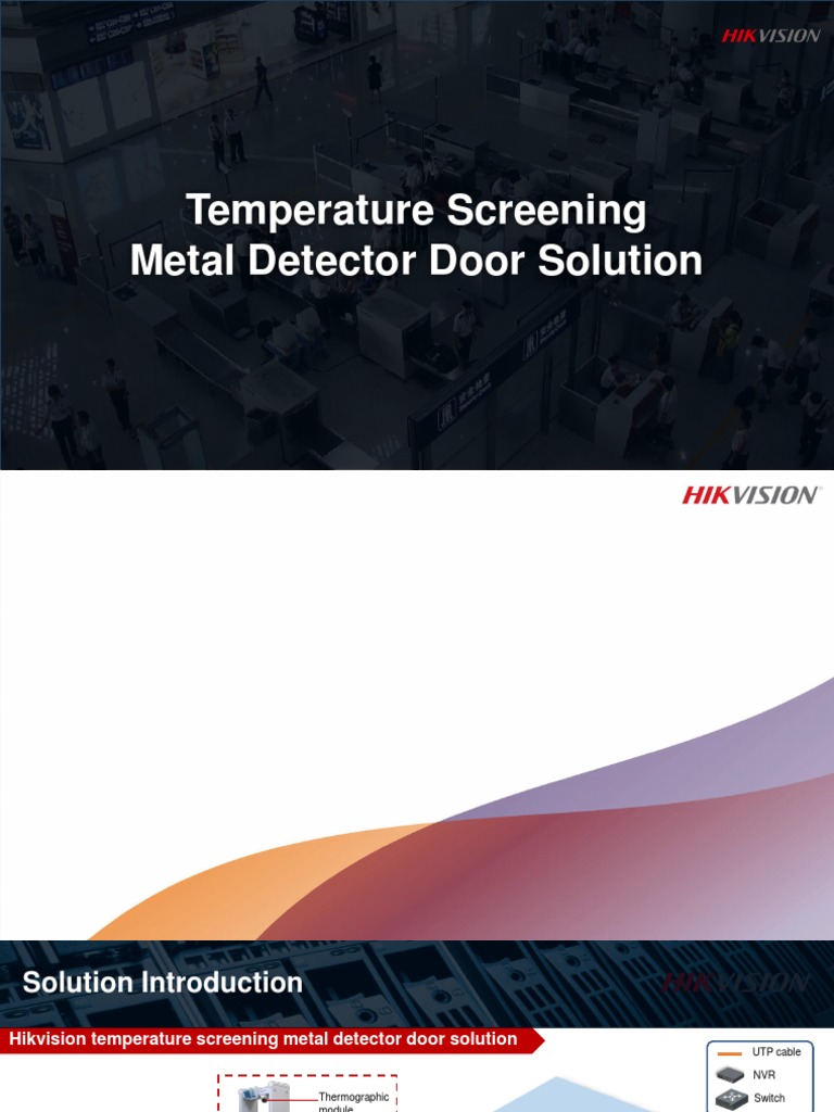 Temperature Screening Metal Detector Door Solution - v4.2 - 20200416 ...