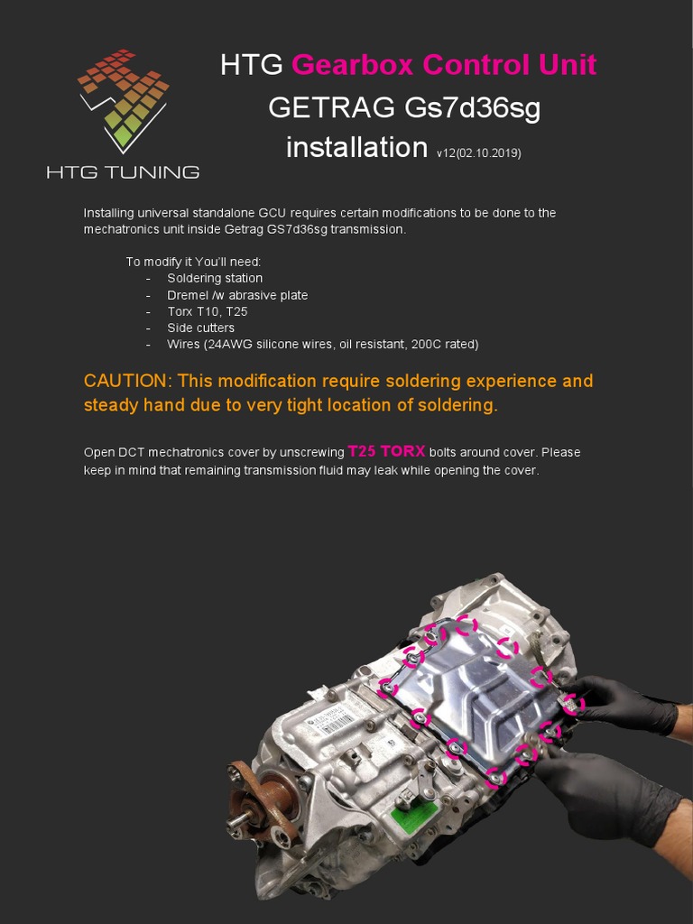 HTG GCU Installation for GS7D36SG | PDF | Electrical Connector | Soldering