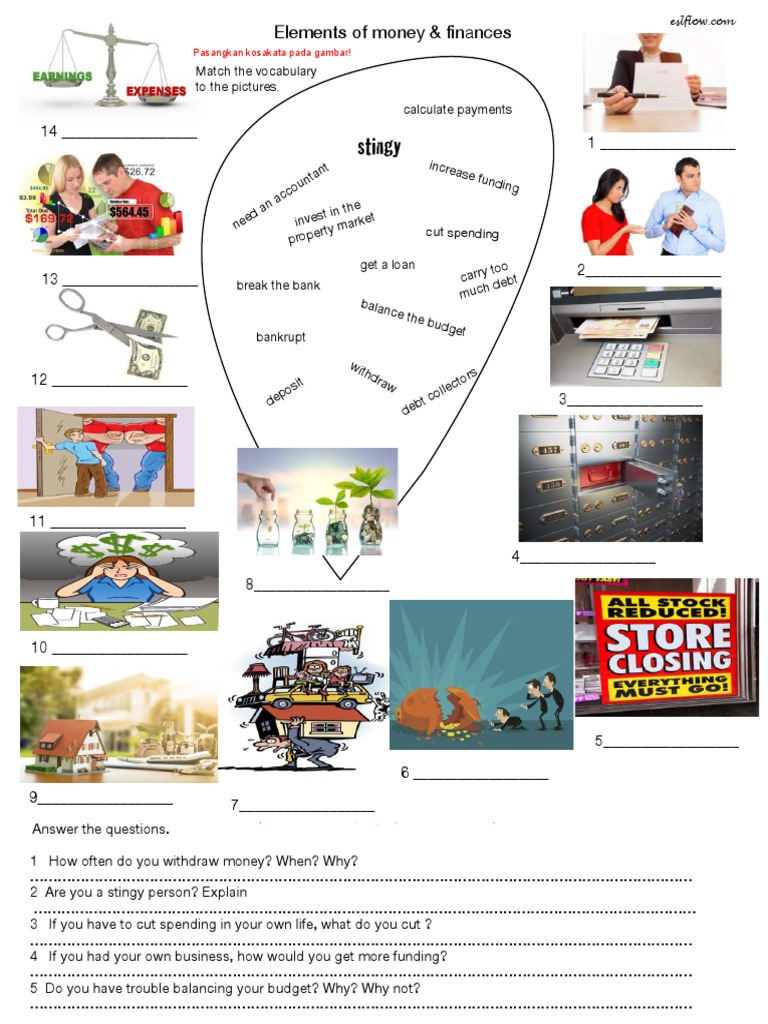 Managing Personal Finances: Key Financial Concepts and Vocabulary | PDF ...