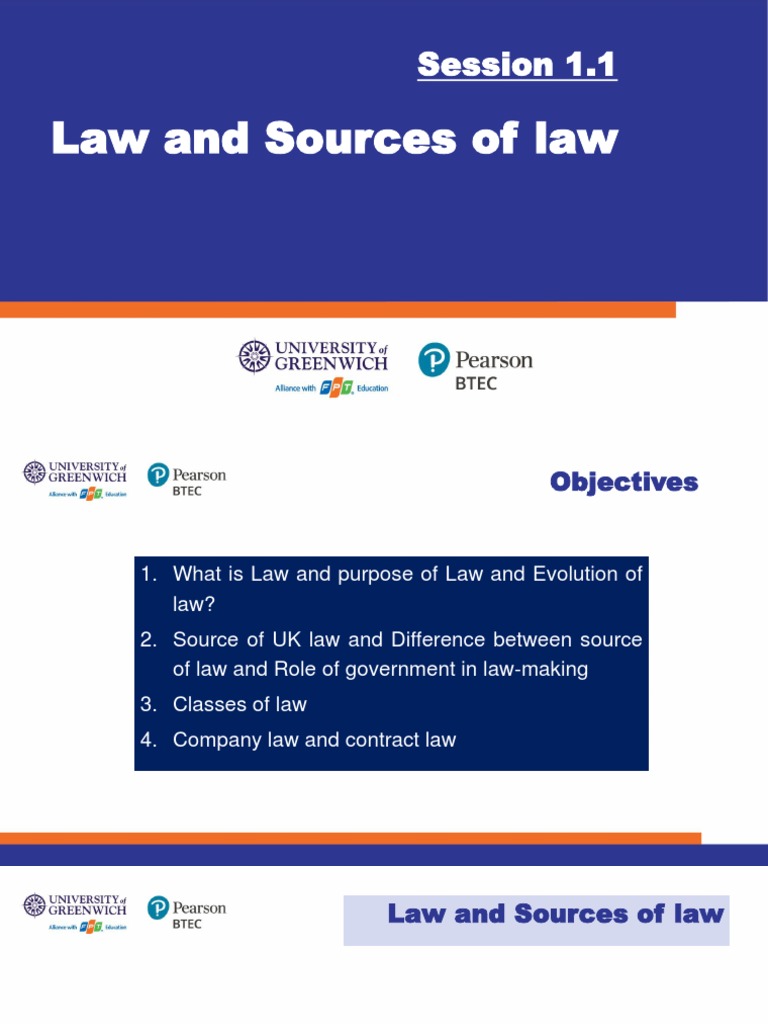 Session 1.1. - Law and Sources of Law | Download Free PDF | Bill (Law ...