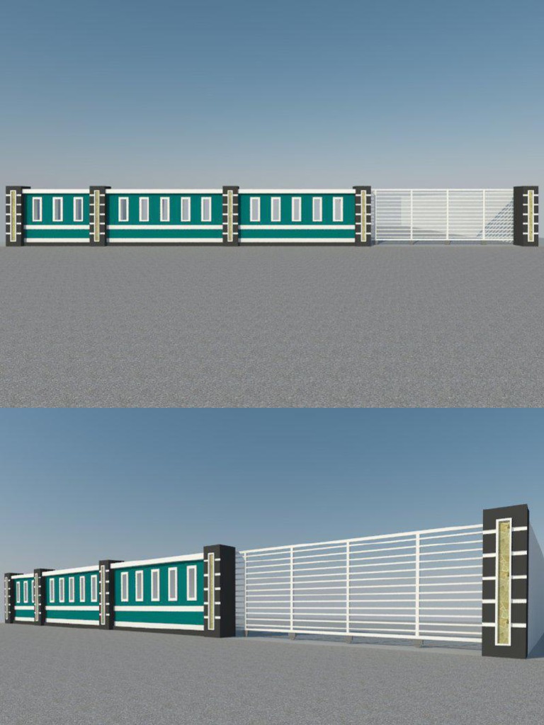 Gambar Model Pagar 3D | PDF