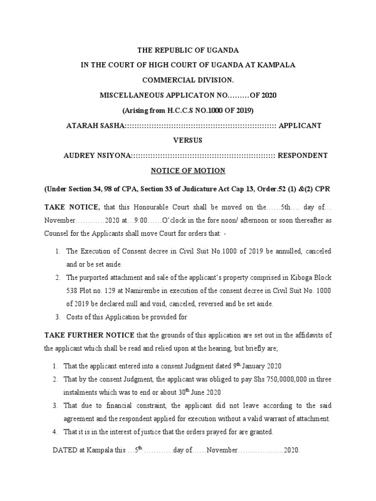 Application For Stay of Execution (Moot) | PDF | Lawsuit | Judgment (Law)