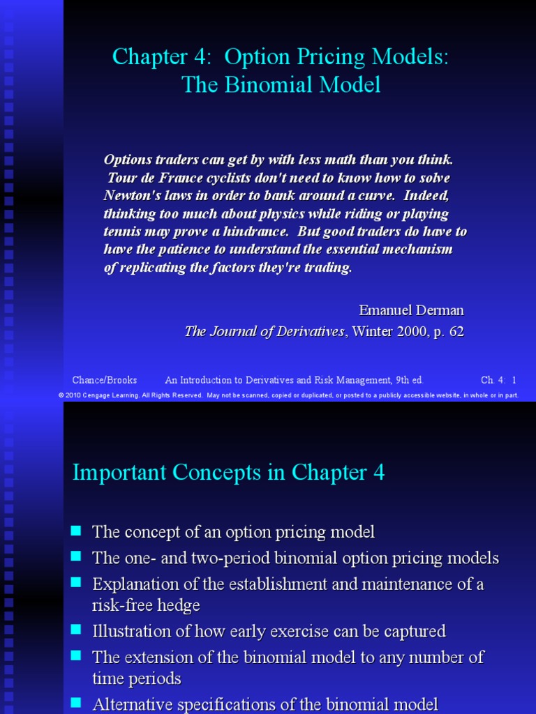 Chapter 4: Option Pricing Models: The Binomial Model: The Journal of ...