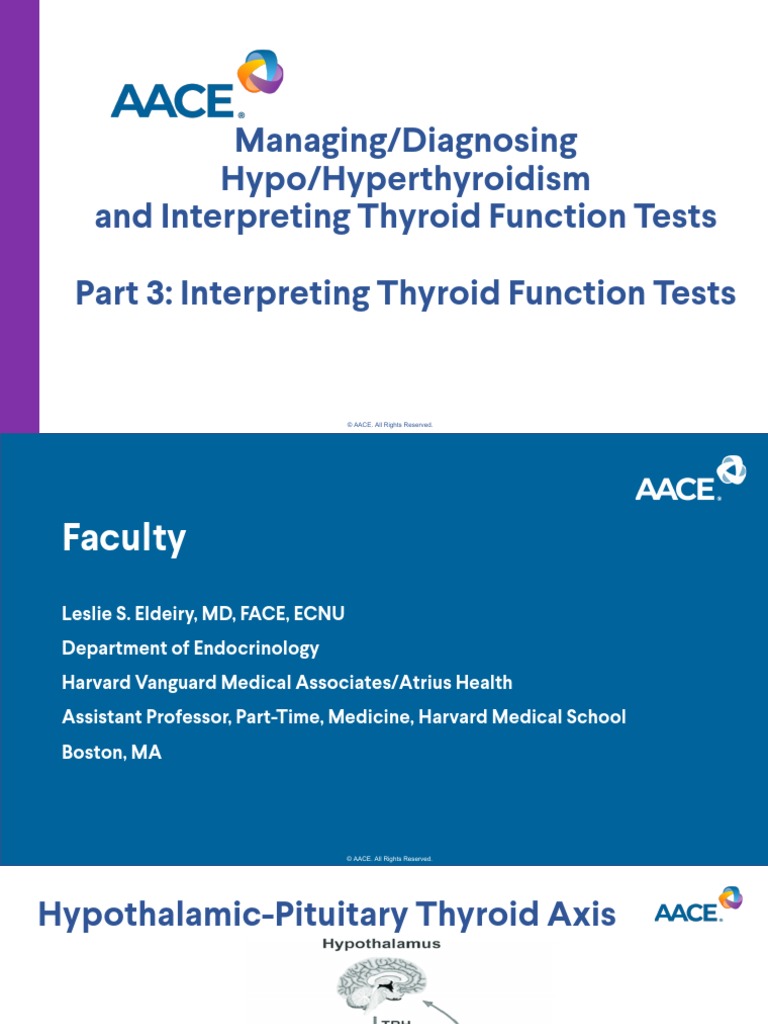 Managing/Diagnosing Hypo/Hyperthyroidism and Interpreting Thyroid ...