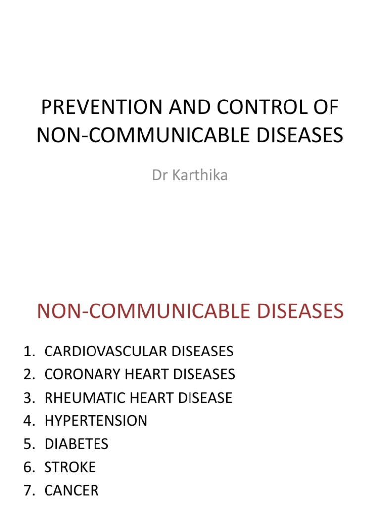 NCD Prevention and Control Strategies | PDF | Hypertension | Preventive ...