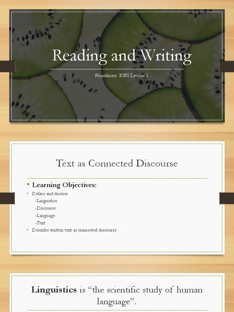 Frontlearners RWS Lesson 1 | PDF