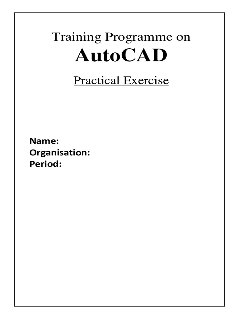 Autocad: Training Programme On | PDF | Computer Aided Design | Computing