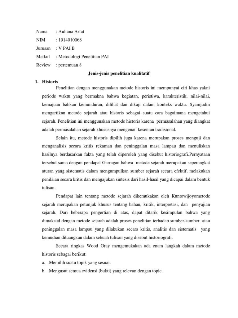 Auliana Arfat Review Pertemuan 8 MP Pai B | PDF