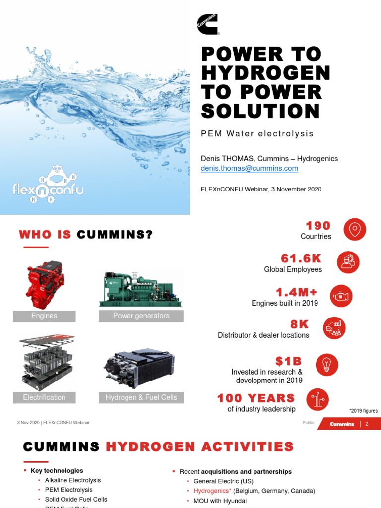Cummins PEM Electrolyzers | PDF | Alternative Energy | Sustainable ...