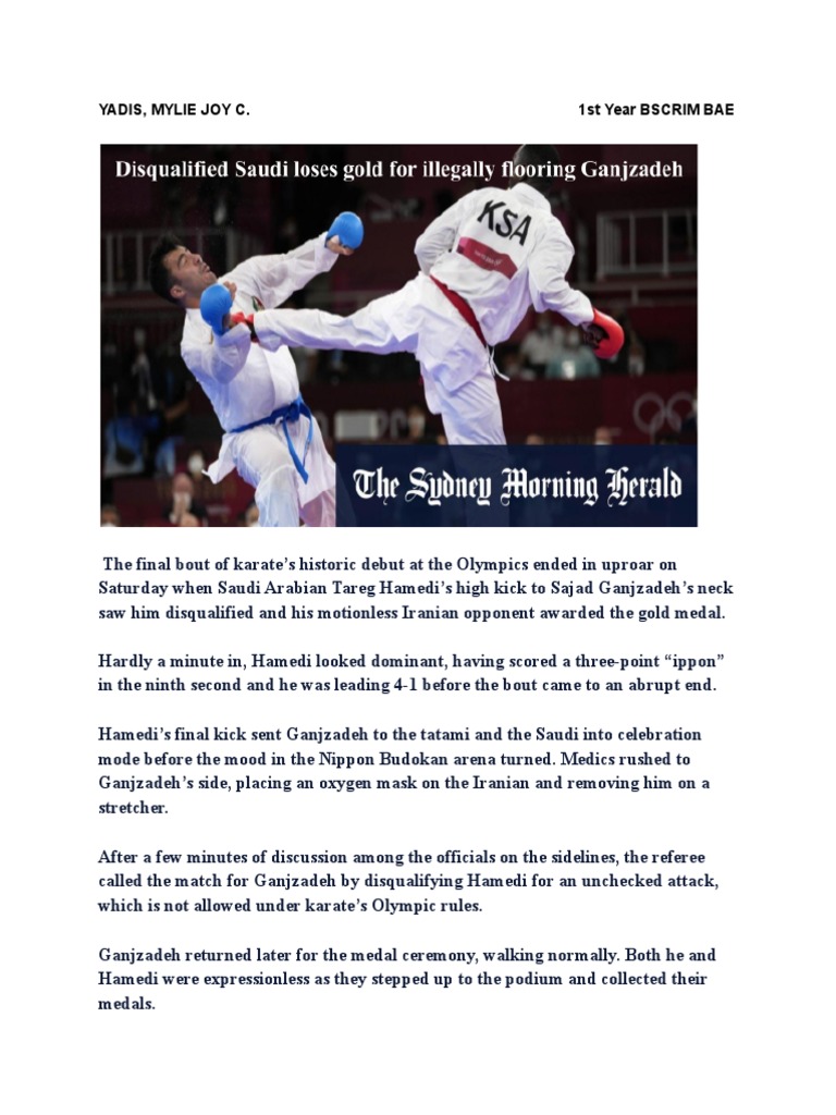 News Clipping Reflection | PDF | Sports