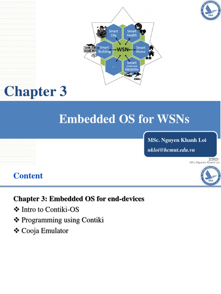 Chapter 3 - Embedded OS For WSNs | PDF | Scheduling (Computing) | Wireless Sensor Network
