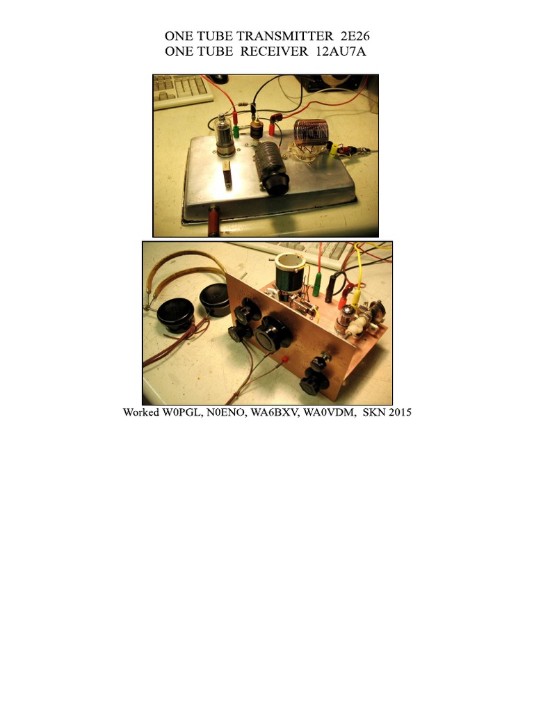 2e26 Transmitter 12au7 Regenerative Receiver | PDF