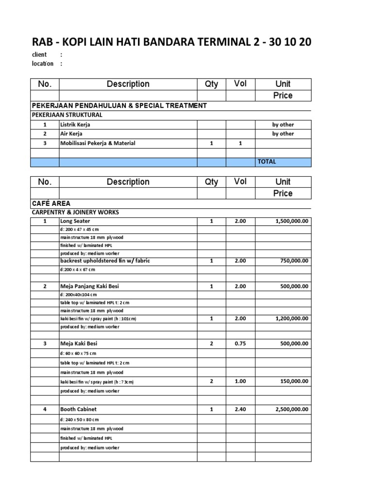 RAB - Kopi Lain Hati-Bandara Terminal 2 - 16 11 2019 | PDF ...